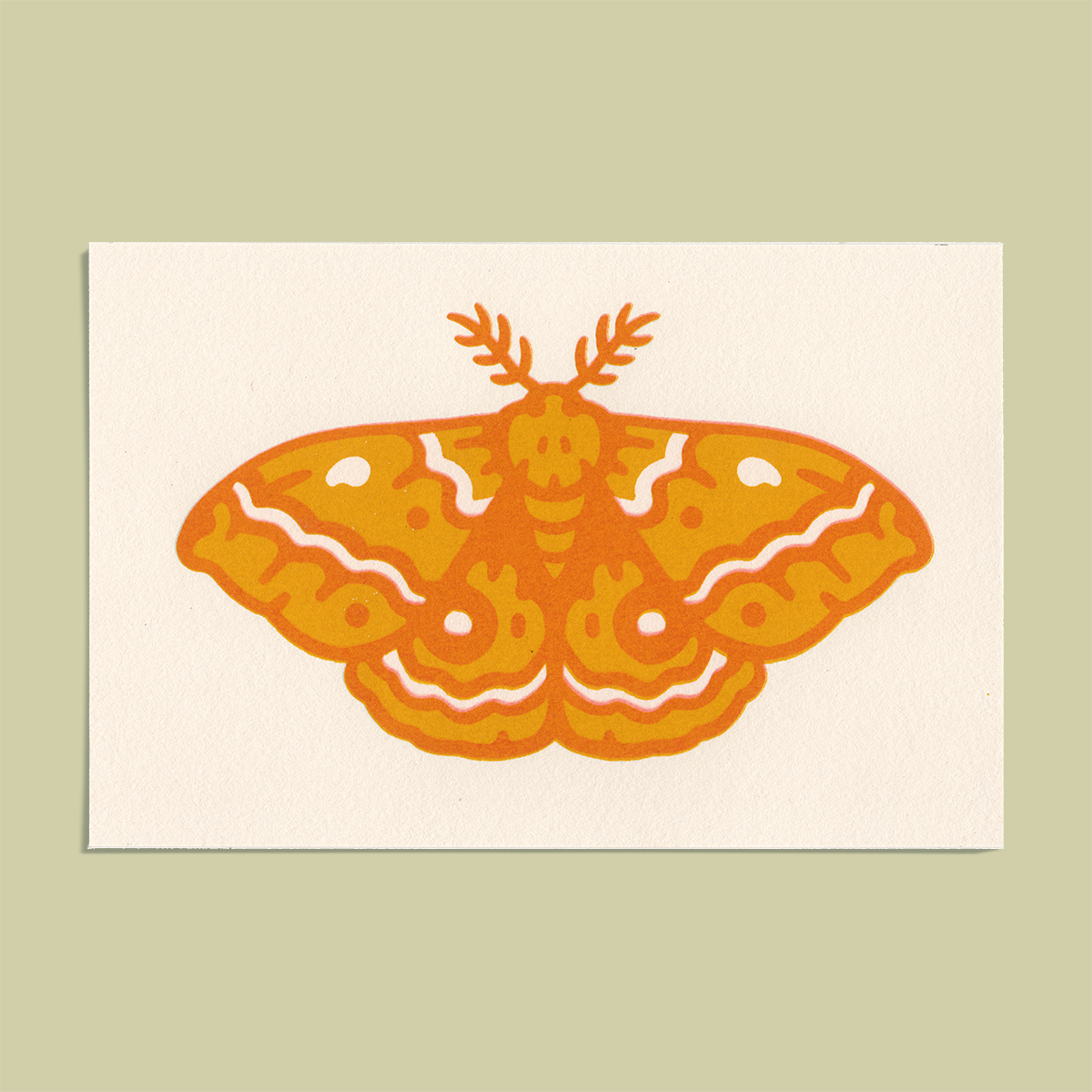 4x6" Screenprint: IO Moth